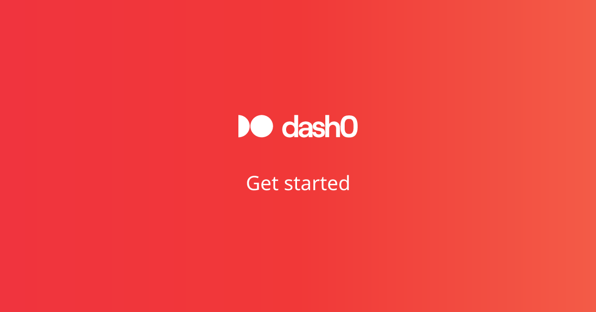 Get started · Dash0