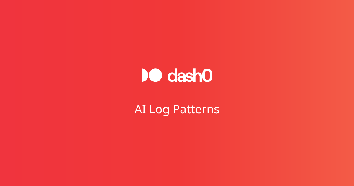 AI Log Patterns · Dash0