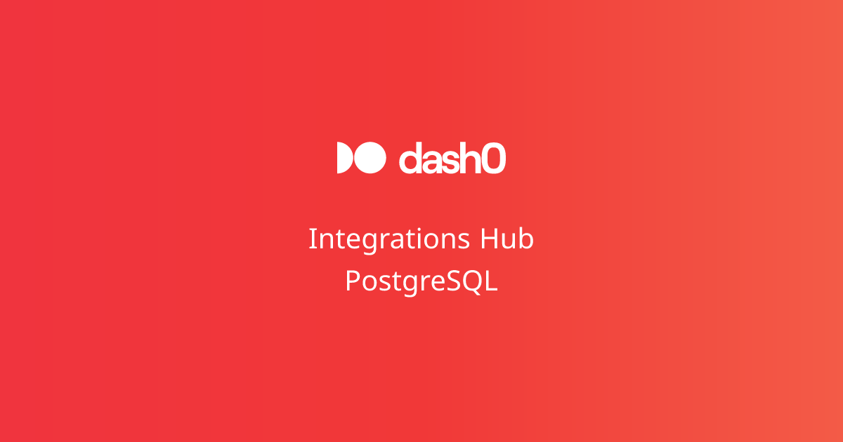 PostgreSQL Integration · Dash0