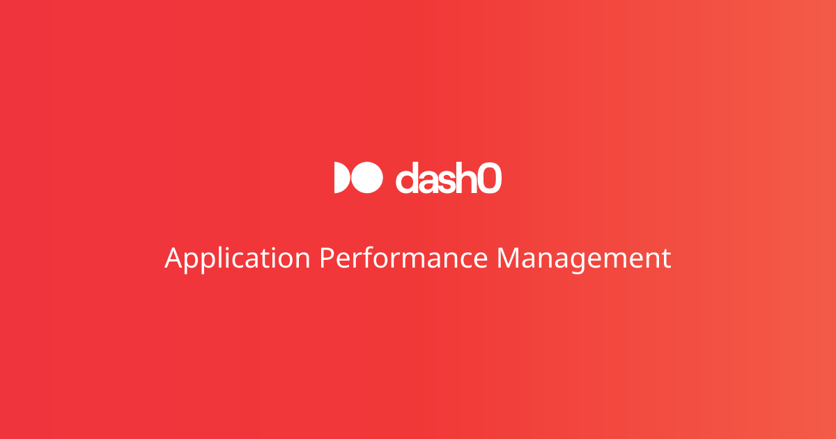 Application Performance Management · Dash0
